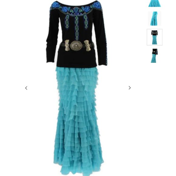 Vintage Collection | Skirts | Vintage Collection Teal Mermaid Skirt ...